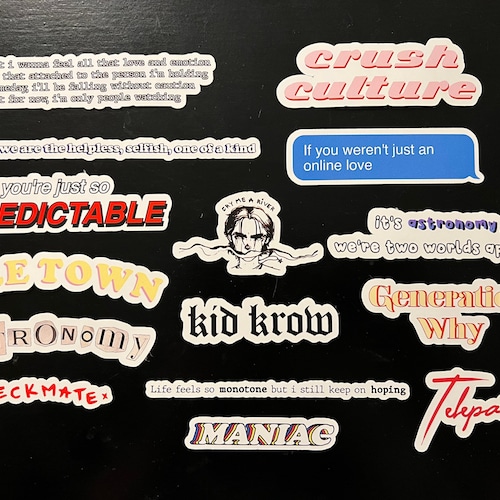 Conan Gray Album Cover Drawing Sticker Set Superache Kid Krow - Etsy