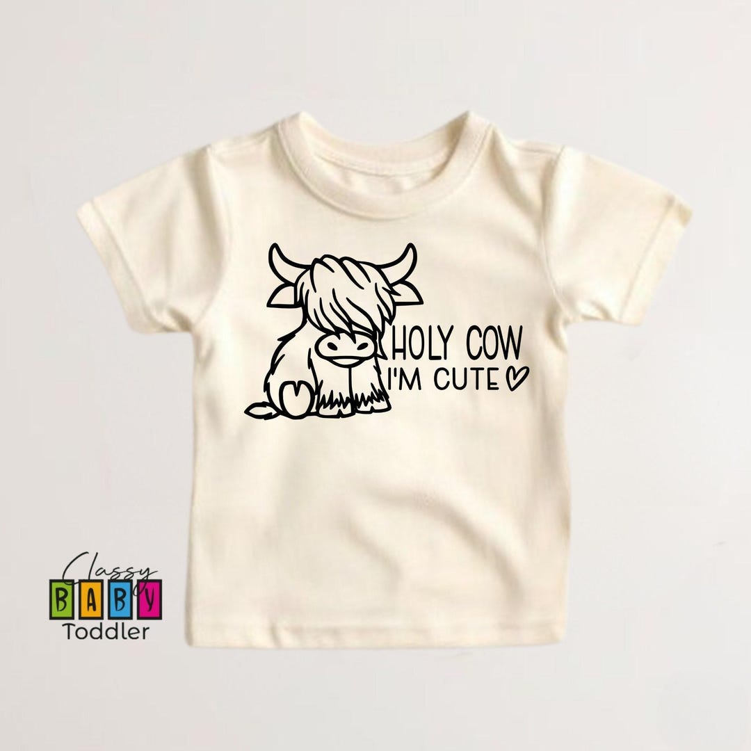 Cute Animals Baby Clothes, Funny Cow Toddler Shirts, Farm Animal Baby ...