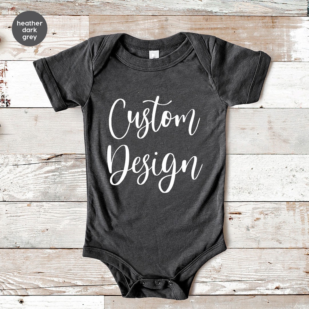 Custom Text Onesie®, Unisex Crewneck Customized Toddler Shirt, Custom ...