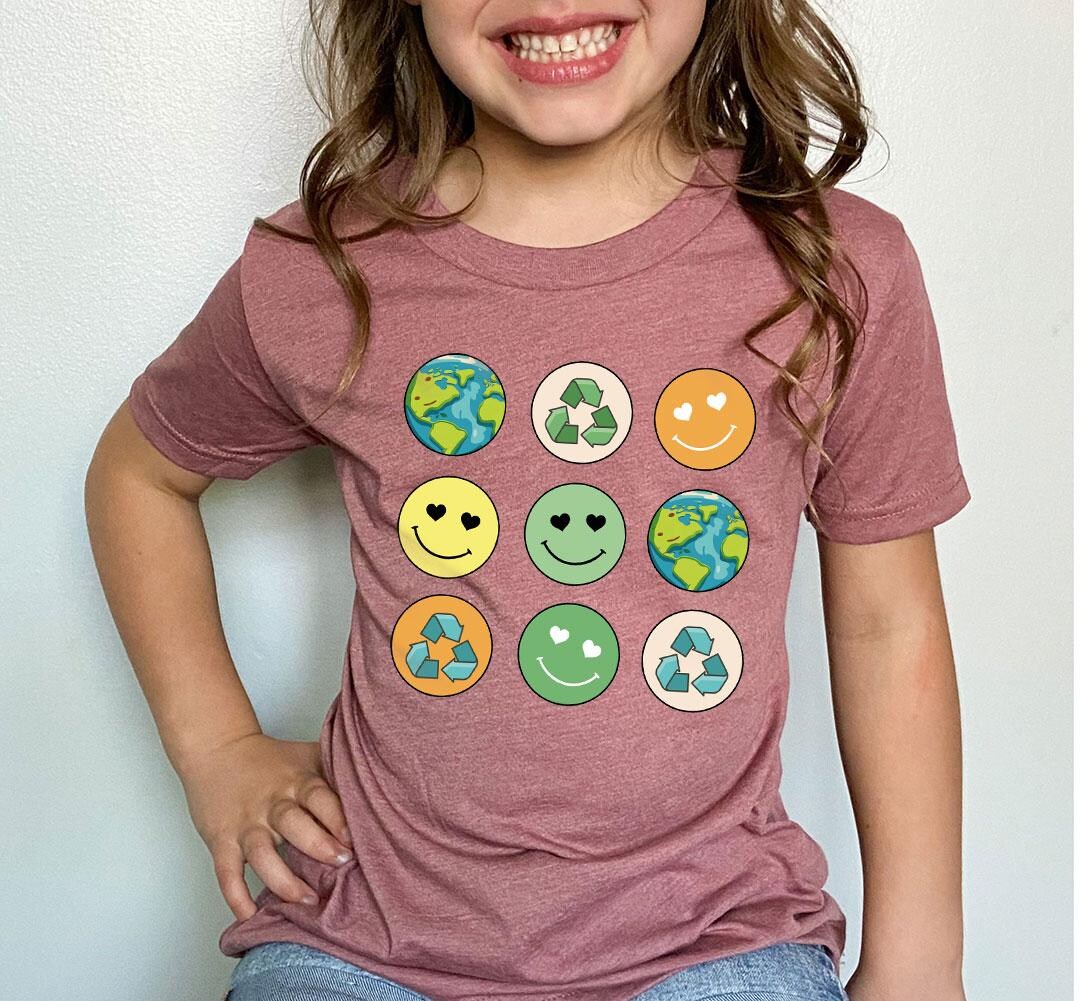 Earth Day Toddler Shirts, Earth Day Gift for Kids, Live Green Youth T ...