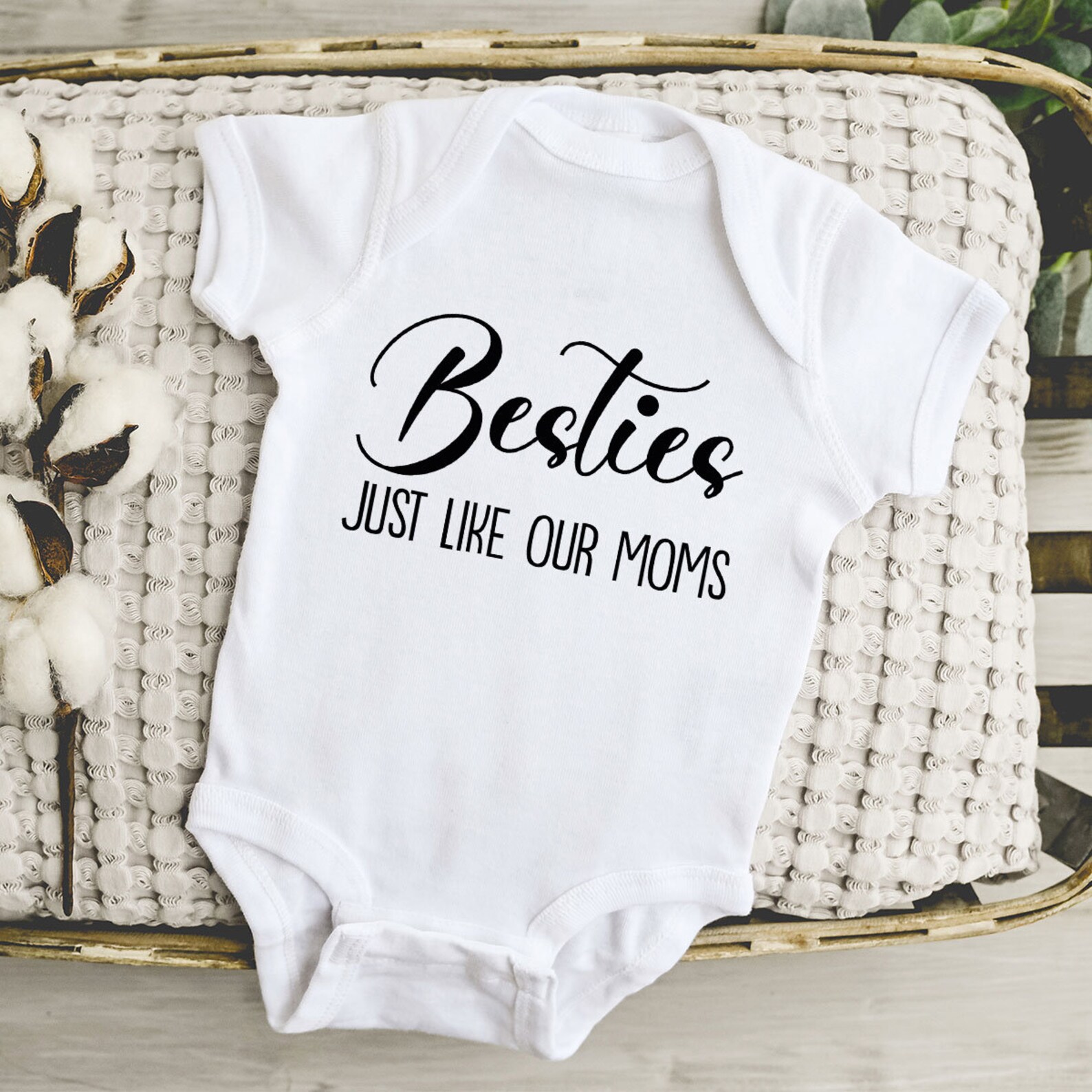 Besties Just Like Our Mamas Baby Onesie® Best Friend Outfits - Etsy