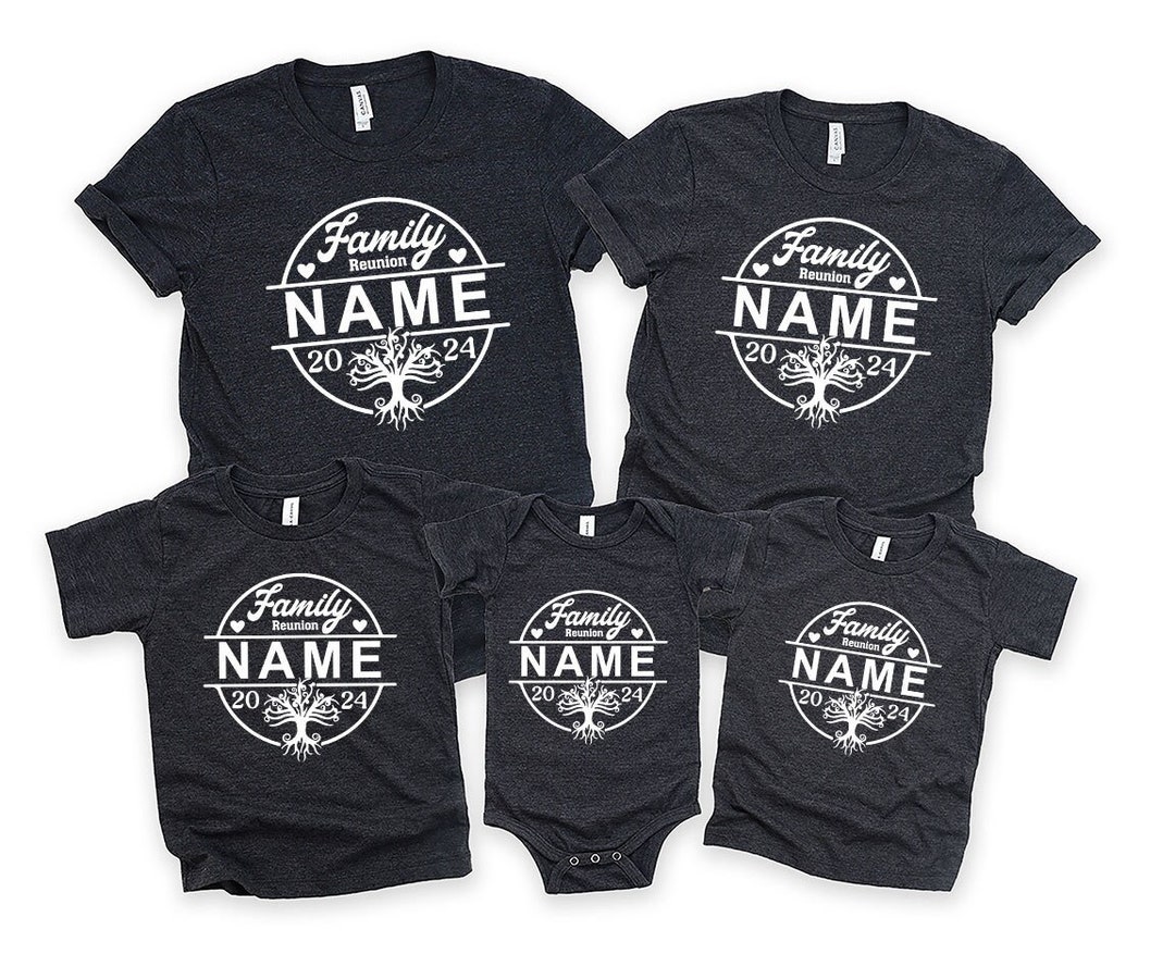 Custom Family Reunion Tshirts, Matching Family Shirts, Personalized ...