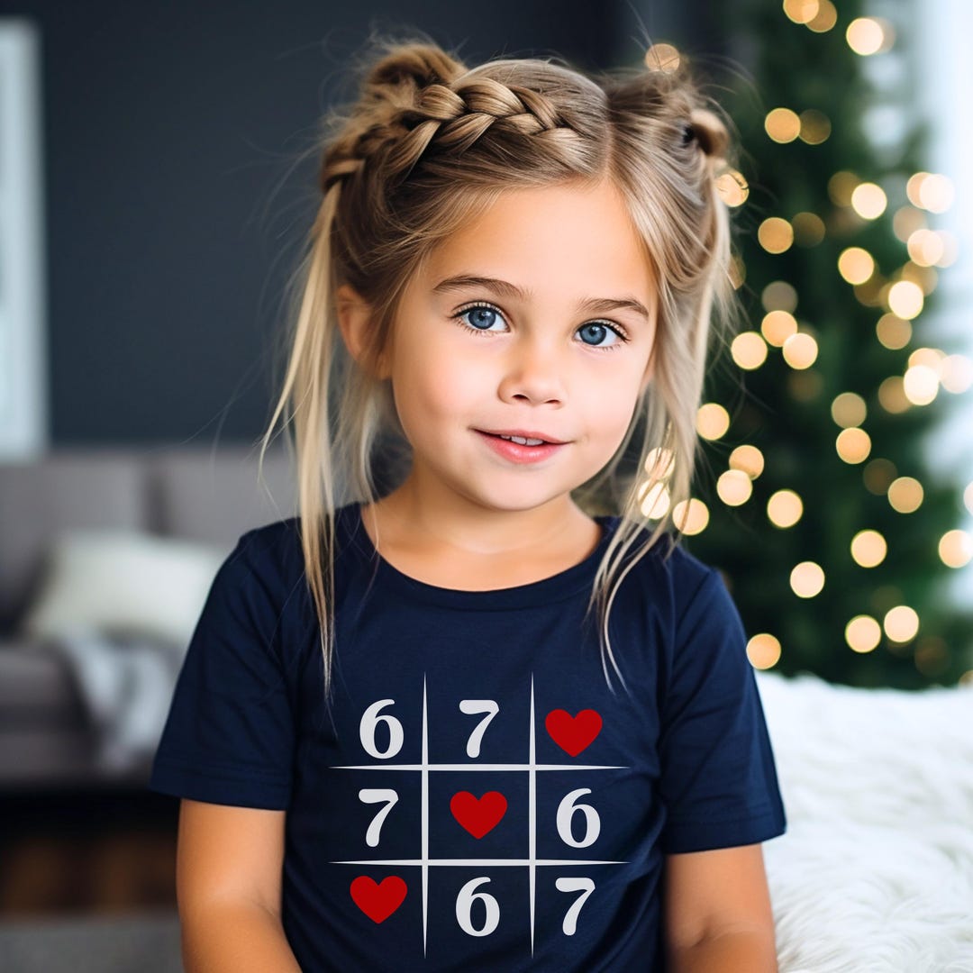 Playful Three Red Hearts 6 7 Valentine Youth Tee, Romantic 6 7 Baby ...
