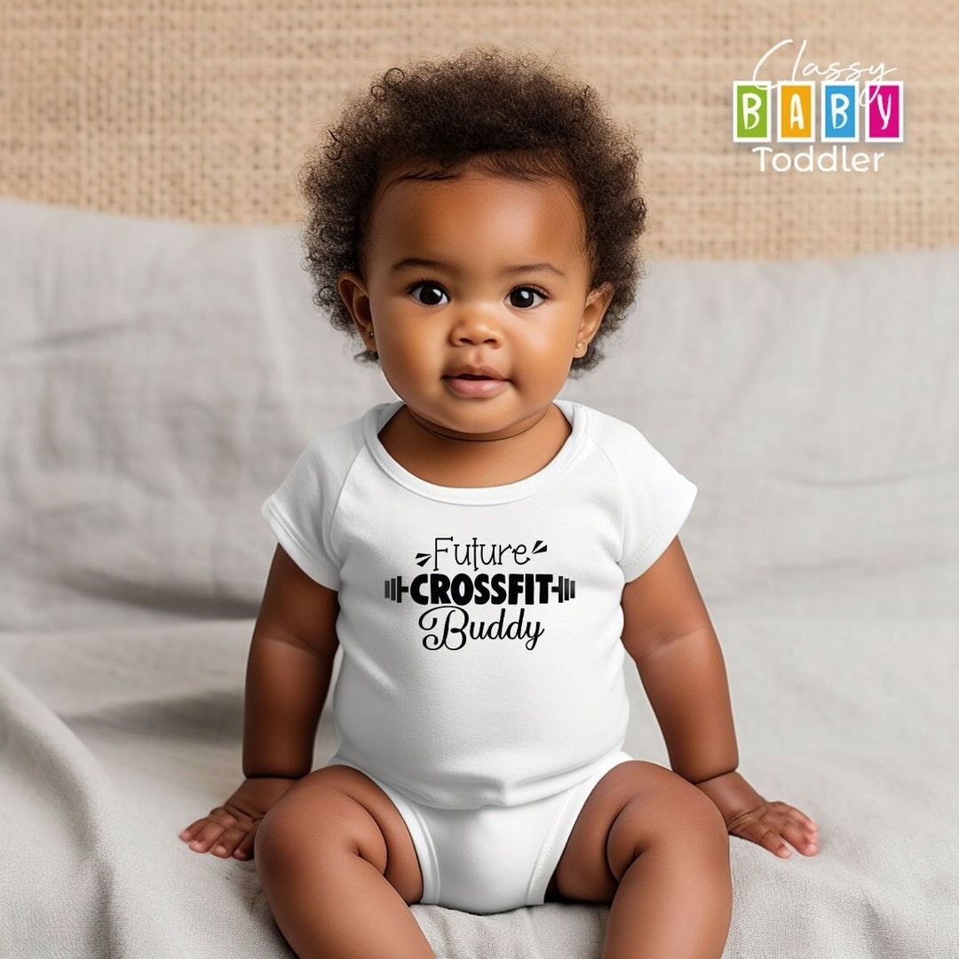 Future Crossfit Buddy Baby Onesie®, Cute Fitness Onesie®, Workout Baby ...