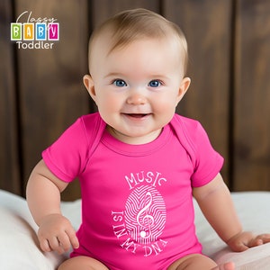 Music in My DNA Baby Onesie®, Cute Musician Bodysuit, Music Lover Baby ...