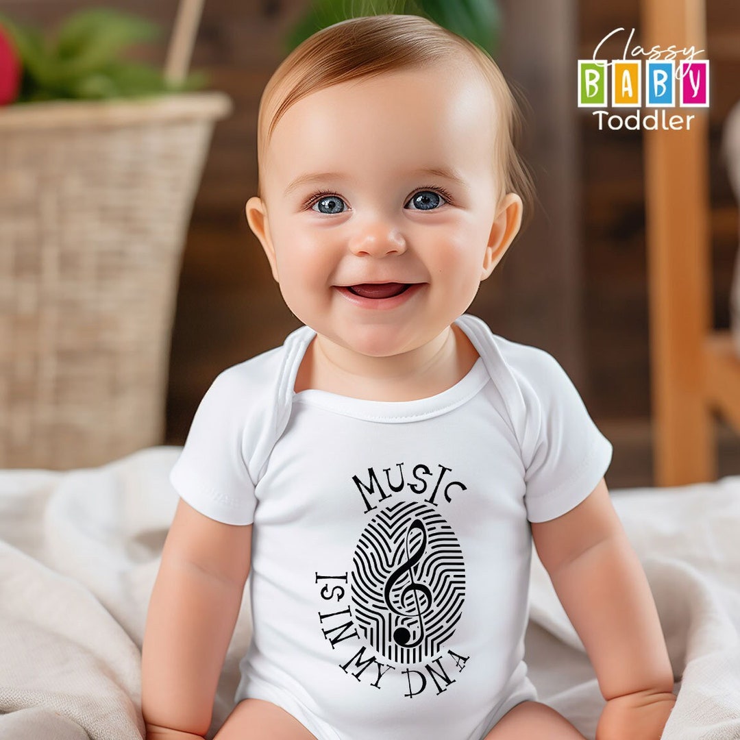 Music in My DNA Baby Onesie®, Cute Musician Bodysuit, Music Lover ...