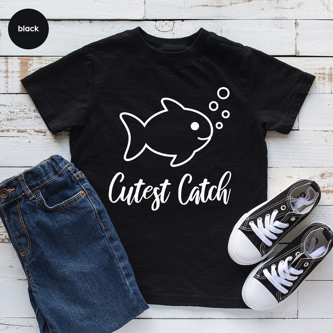 Fishing Baby Cutest Catch Bodysuit, Funny Pregnancy Shirt, Baby Shower ...