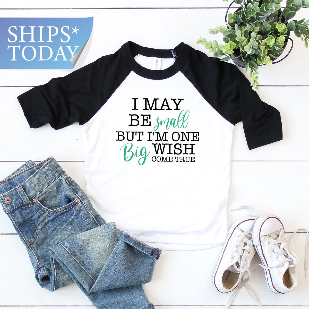 I May Be Small but I'm One Big Wish Come True Baby | Etsy