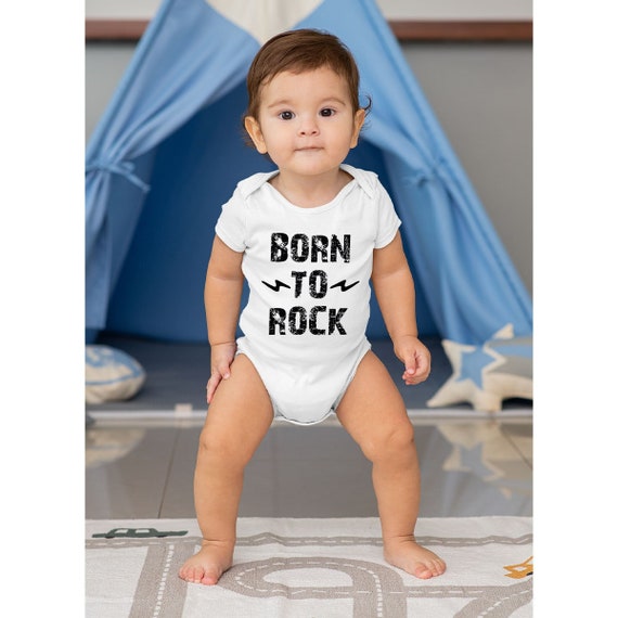 Born to Rock Baby Onesie® Rock Baby Bodysuit Rock Star Baby - Etsy