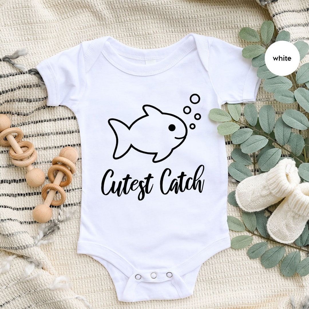 Fishing Baby Cutest Catch Bodysuit Funny Pregnancy Shirt - Etsy
