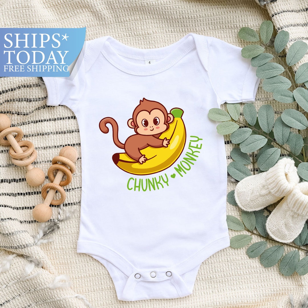 Chunky Monkey Baby Onesie® Funny Monkey Baby Onesie® Funny - Etsy