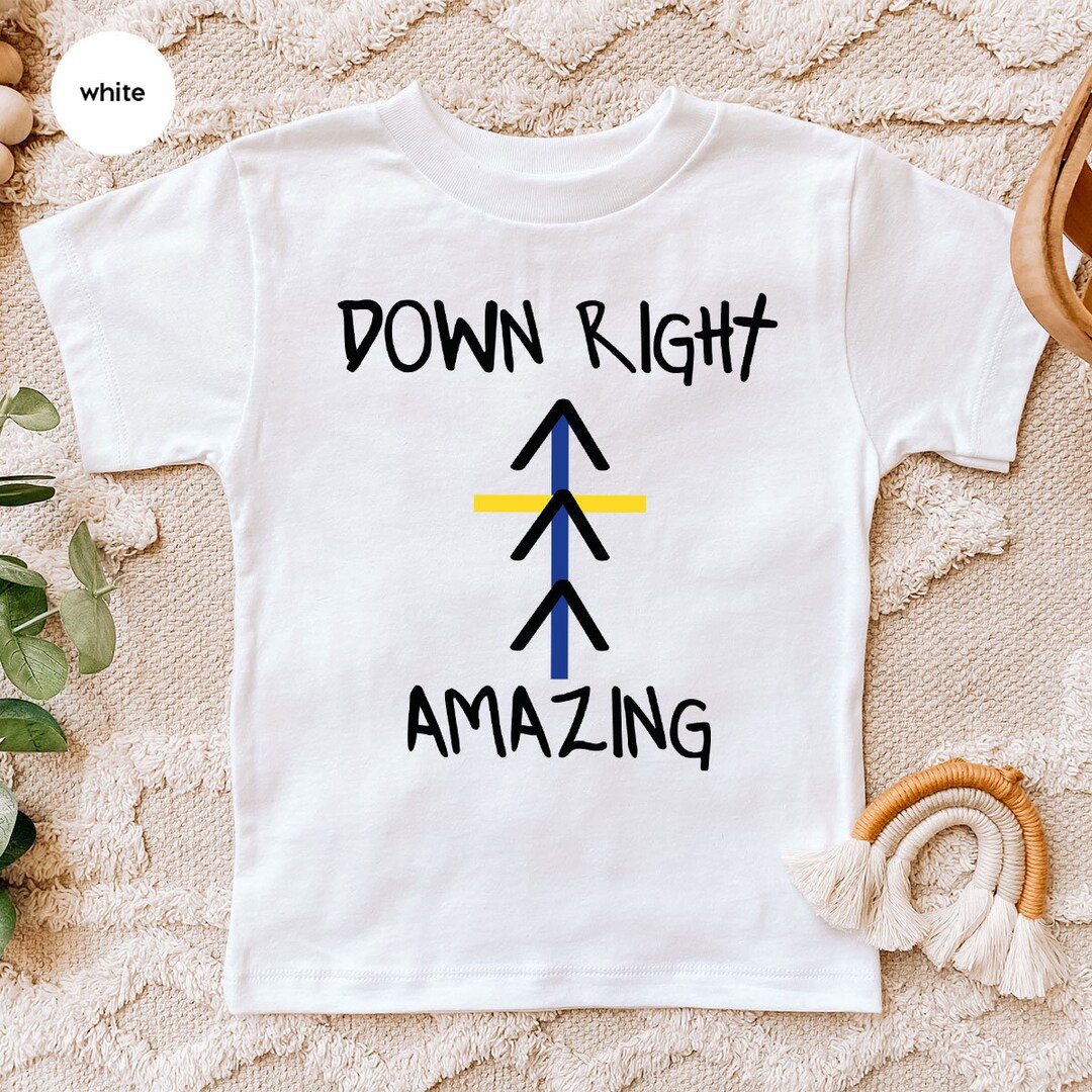 Down Syndrome Support Tee, Down Syndrome Kids Gifts, Down Syndrome ...