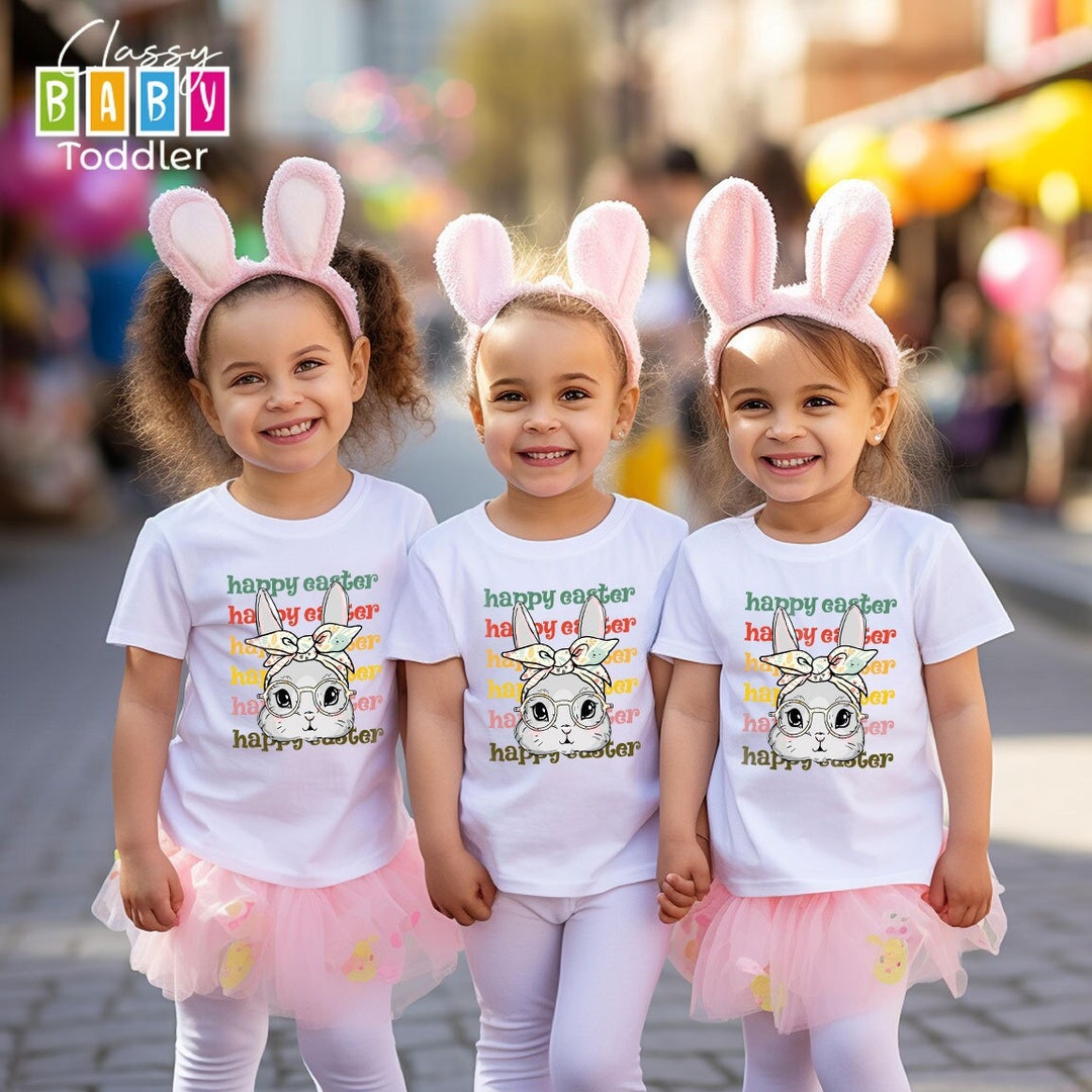 Cute Easter Bunny Baby Onesie®, Funny Rabbit Toddler T-shirt, Happy ...