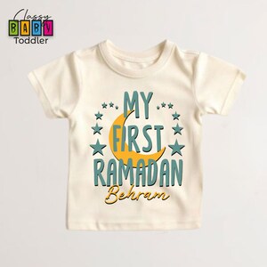 Custom First Ramadan Bodysuit, Personalized Eid Baby Onesie ...