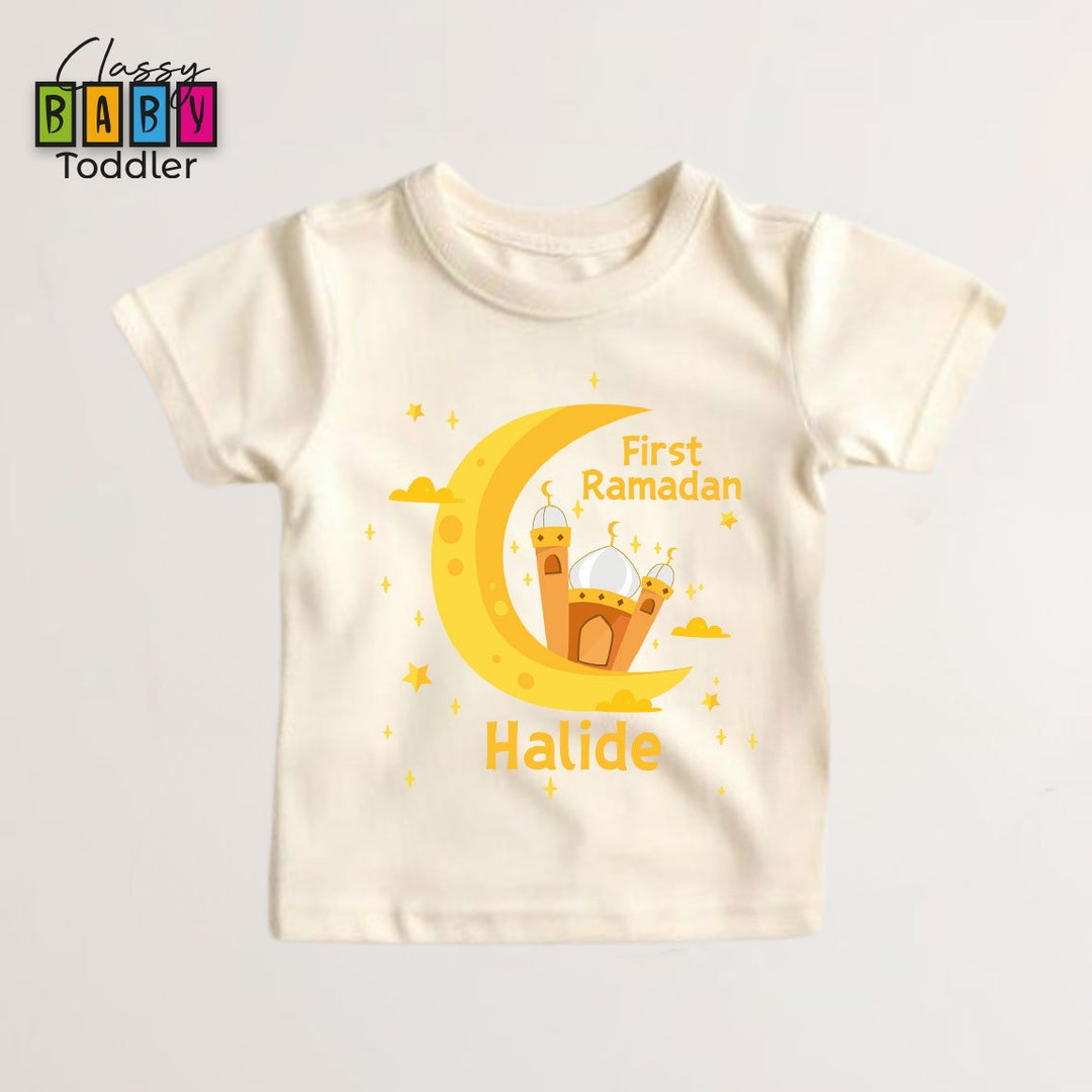 Custom First Ramadan Baby Bodysuit, Eid Mubarak Baby Onesie®, Muslim ...