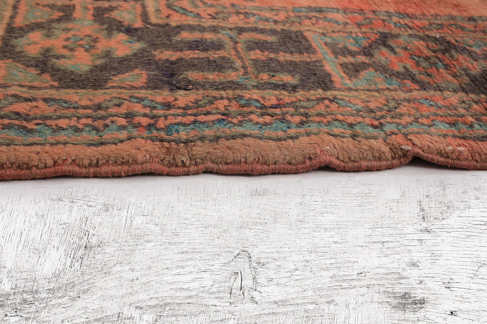 Hand-knotted Azari Vintage Copper Wool Rug 4'9 X - Etsy