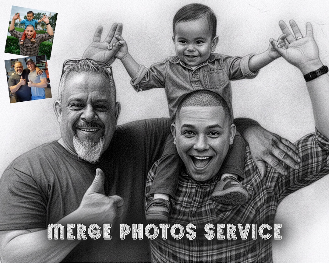 Memorial Photo Merge: Family Portrait, Add Deceased Loved One to ...