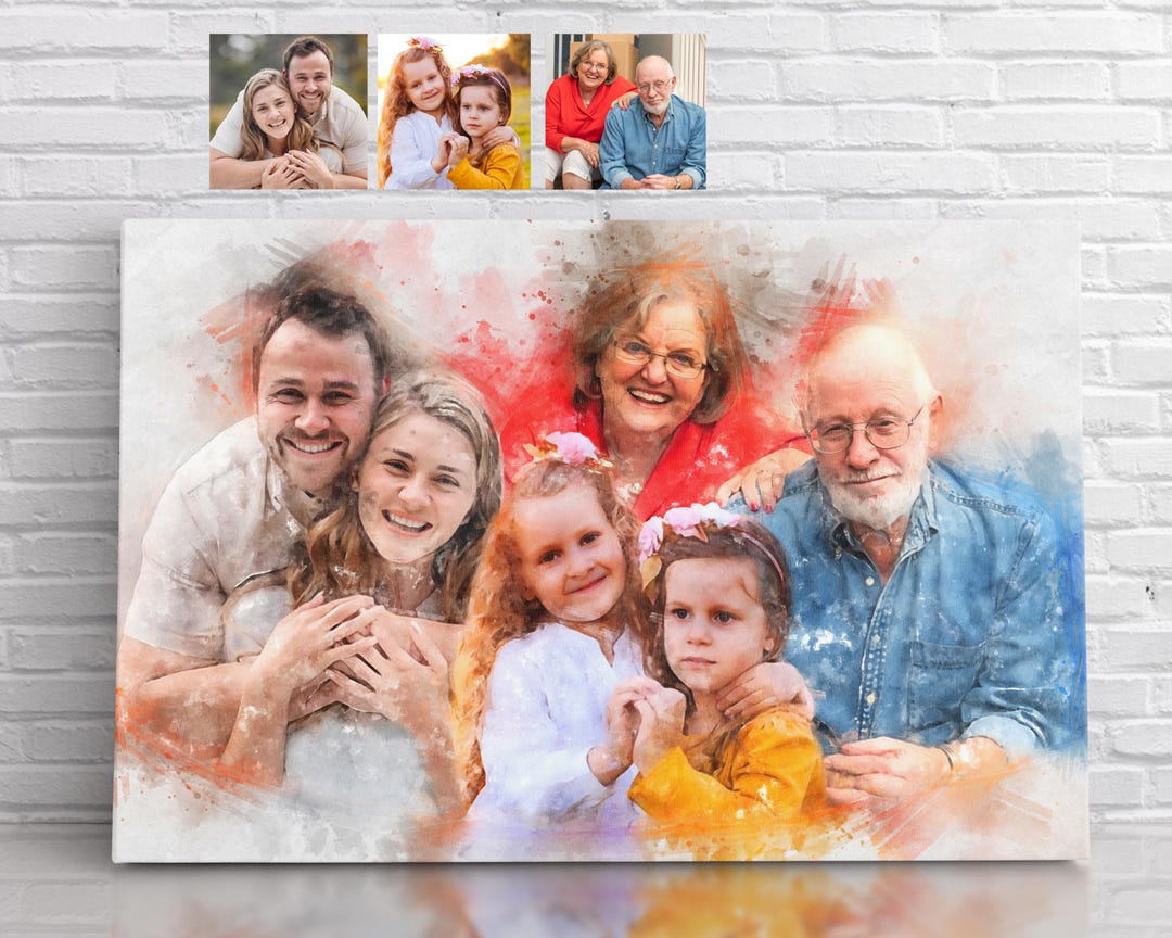 Add Deceased to Photo | Merge Photos | Memorial Portrait on Canvas or ...