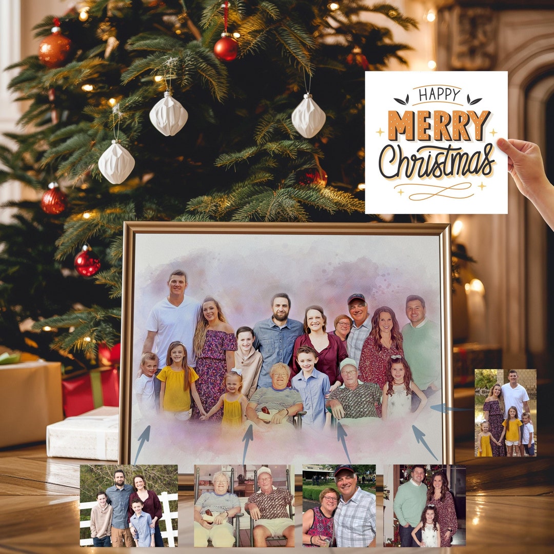 Add Deceased Loved One to Photo, Passed Away Loved One Gift, Blended ...