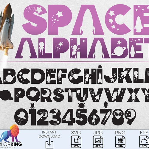 Space Font Svg Space Letters Svg Galaxy Space Alphabet - Etsy Canada