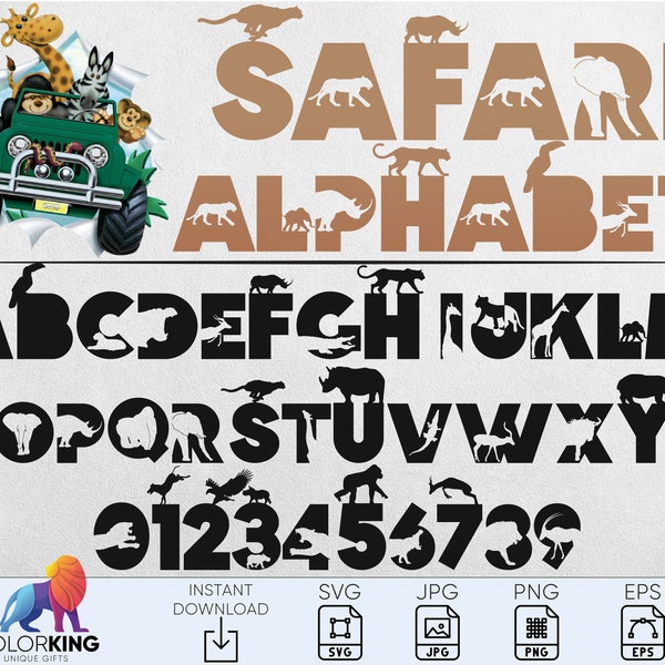 Safari Animals - Etsy