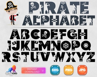 Pirate Alphabet - Etsy