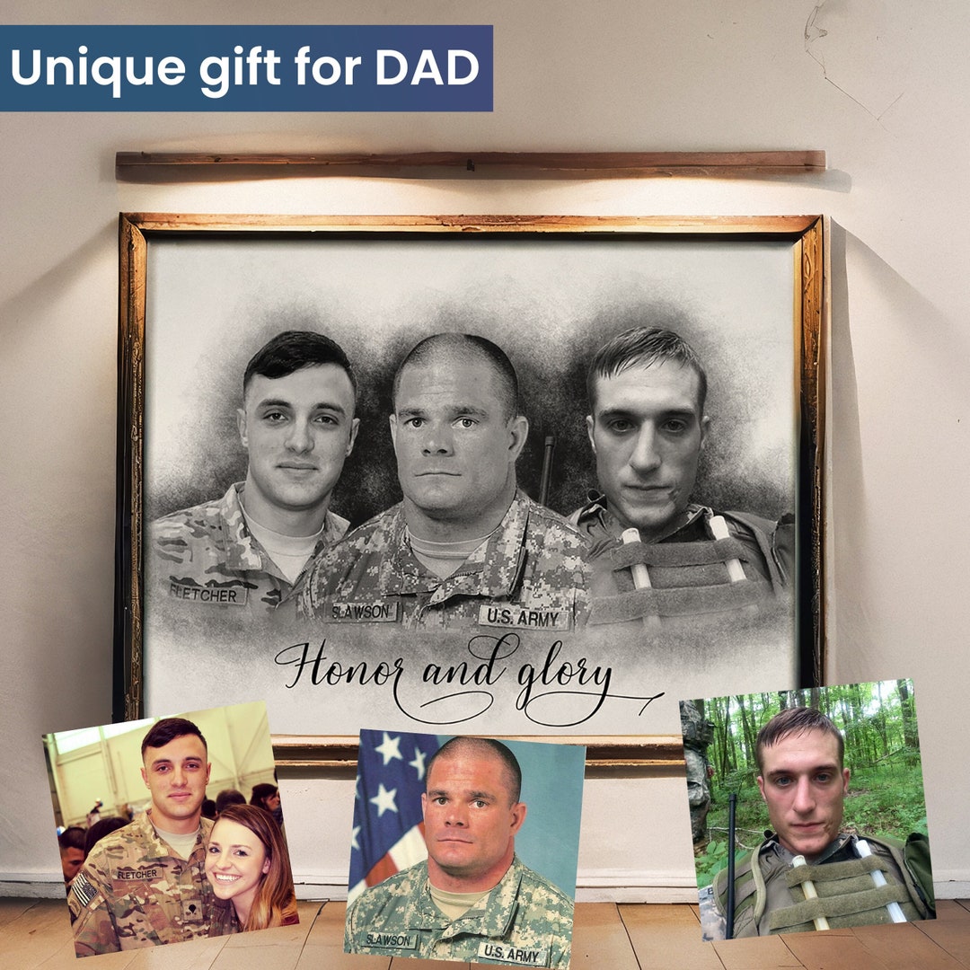 Merge Father Son Photos | Army Gift for Husband or Boyfriend | Add ...