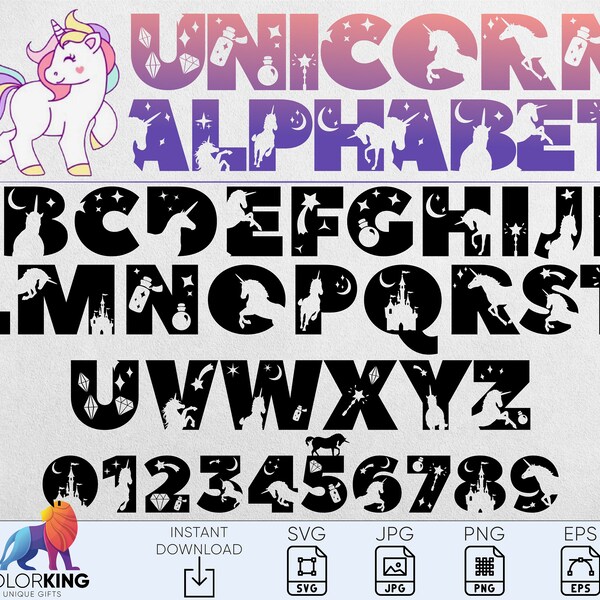 Unicorn Clip Art - Etsy