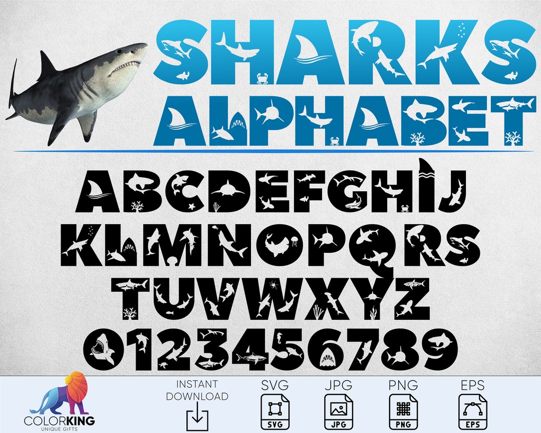 Shark Letter Fonts