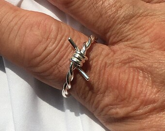 Barb Wire Ring | Etsy