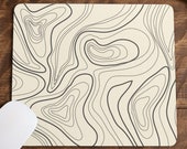 Mouse Pad Contour Line Art Table Mat Cute Mousepad Office - Etsy