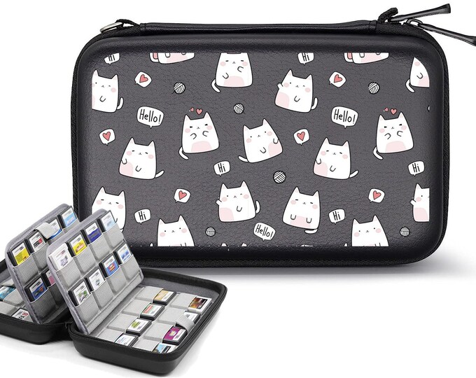 Cat Game Card Case for Nintendo 3DS 3DSXL 2DS 2DSXL DS Dsi, Love 64 ...