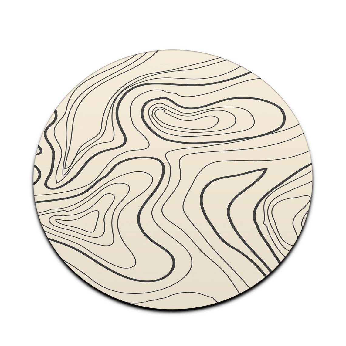 Mouse Pad Contour Line Art Table Mat Cute Mousepad Office - Etsy