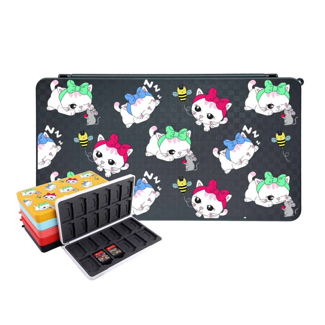 Cute Cat Switch Game Holder for Nintendo Switch OLED / LITE, Girl Game ...