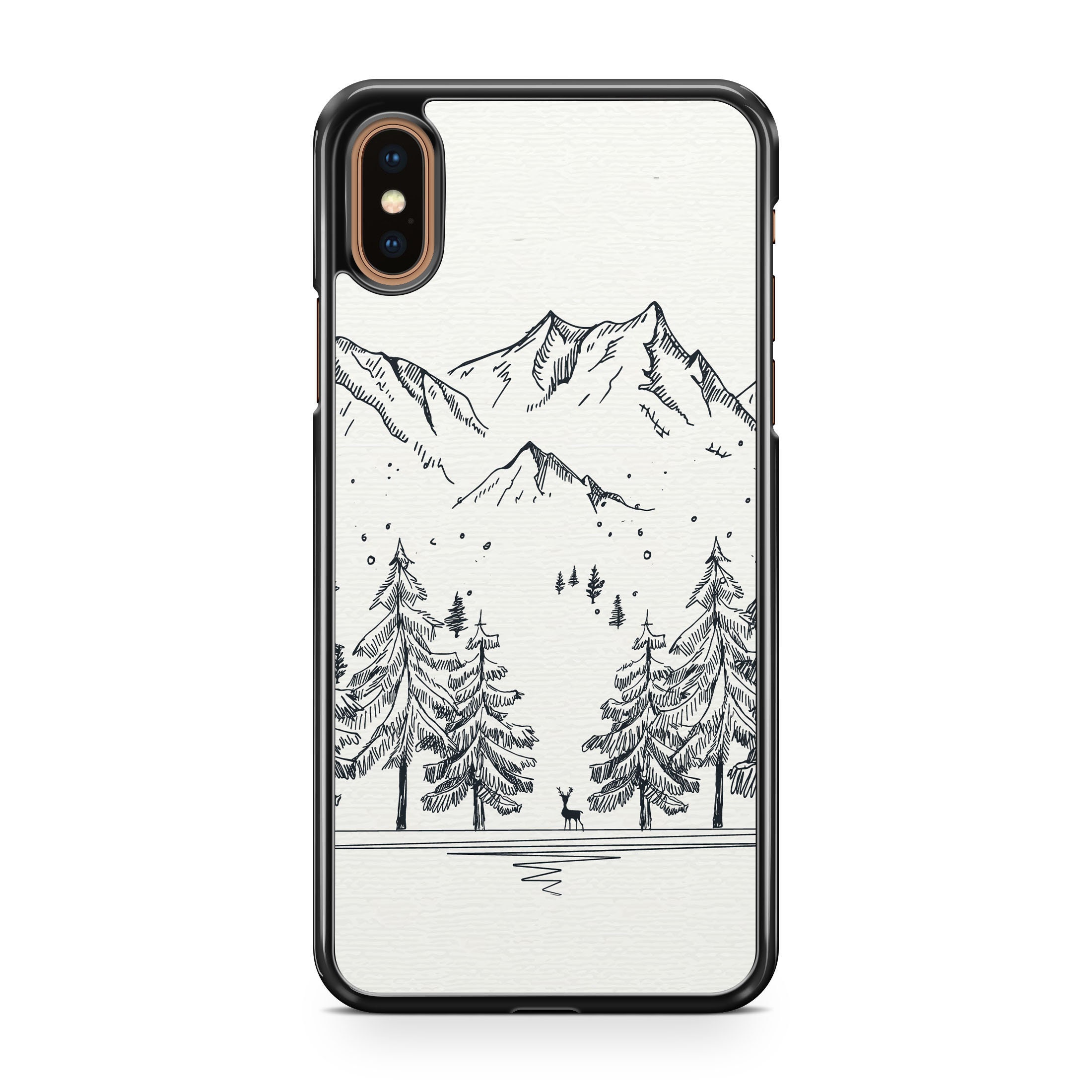 Mountain Sketch Phone case for iPhone 12 Pro Max / 12 Mini / | Etsy