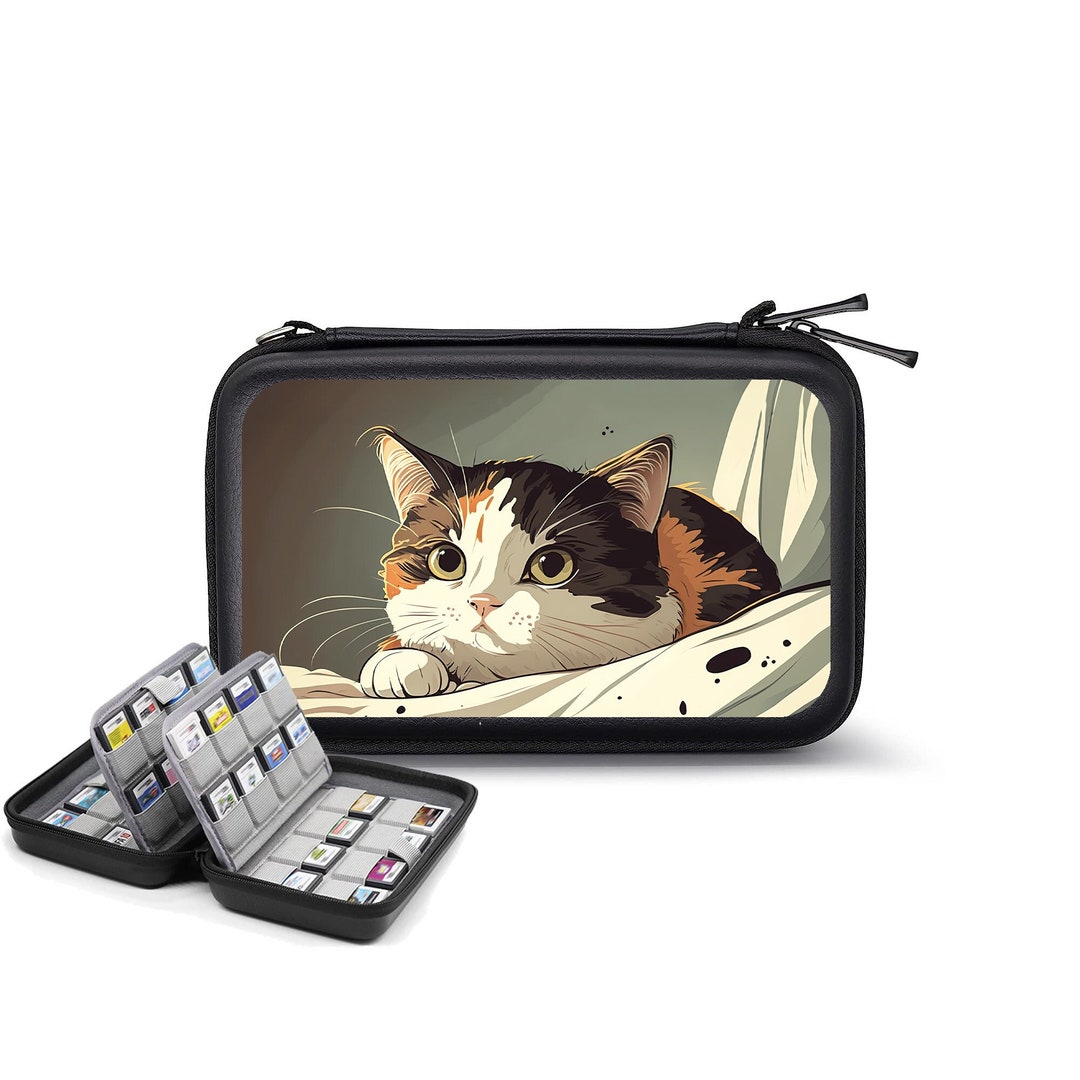 Cat Game Card Case for Nintendo 3DS 3DSXL 2DS 2DSXL DS Dsi, Kitty 64 ...