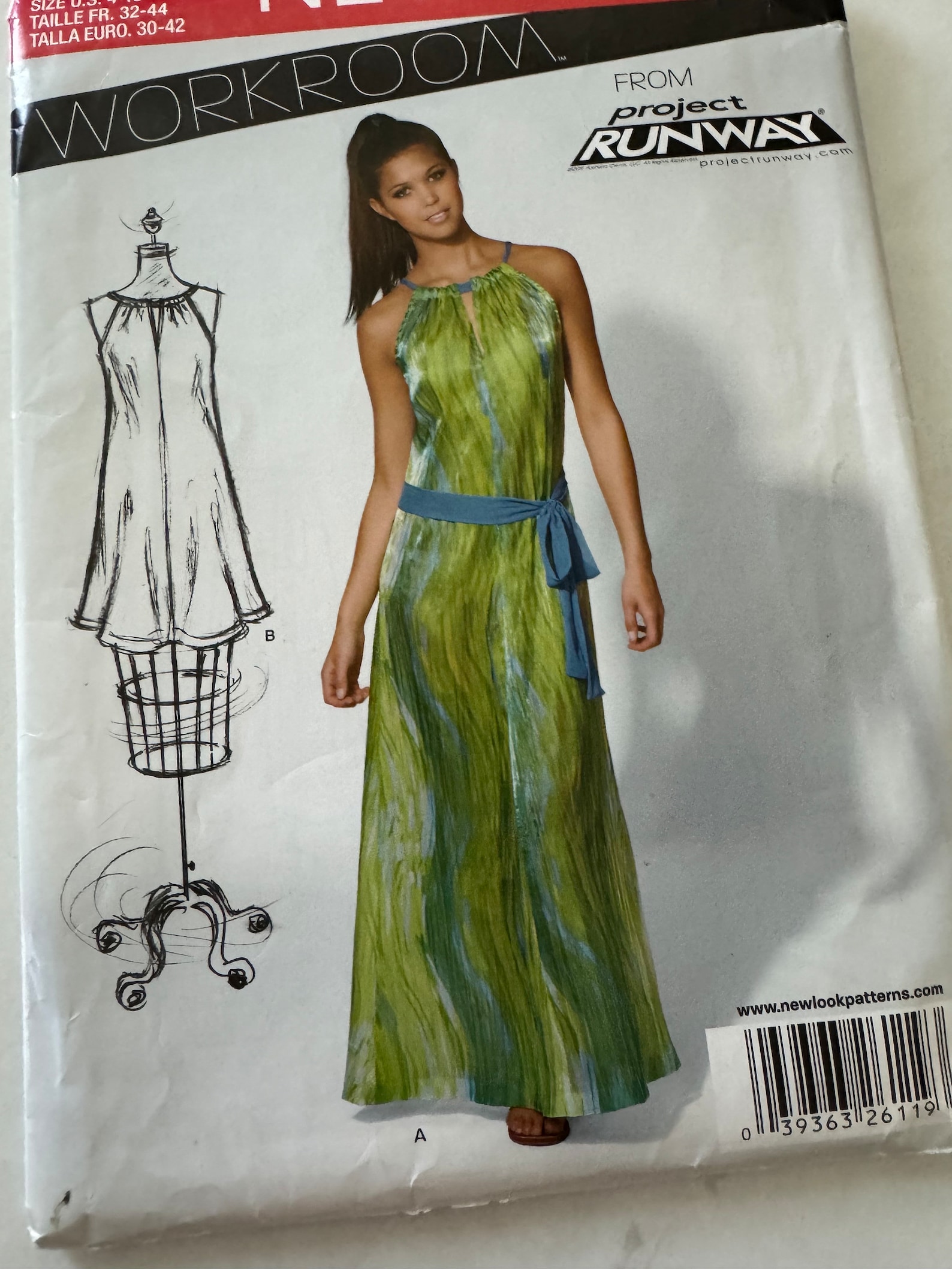 2012 New Look Workroom Sewing Pattern A6119 Formal Prom Dress Project ...