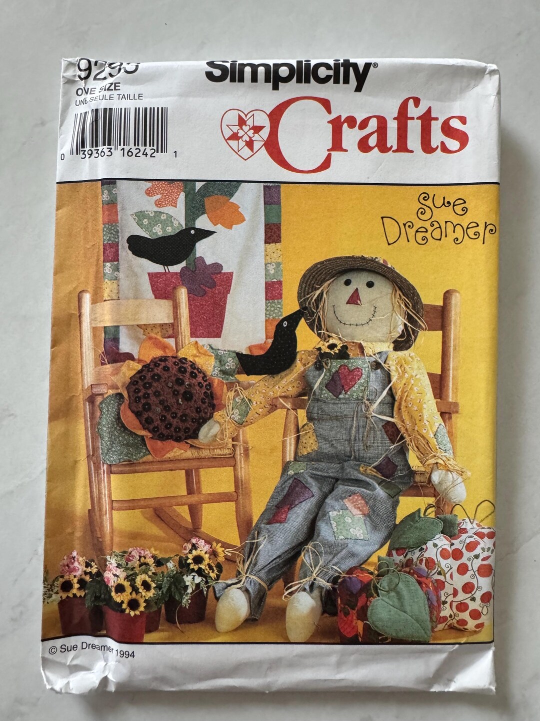 Simplicity Crafts 9293 Sewing Pattern Sur Dreamer Vintage 1994 ...