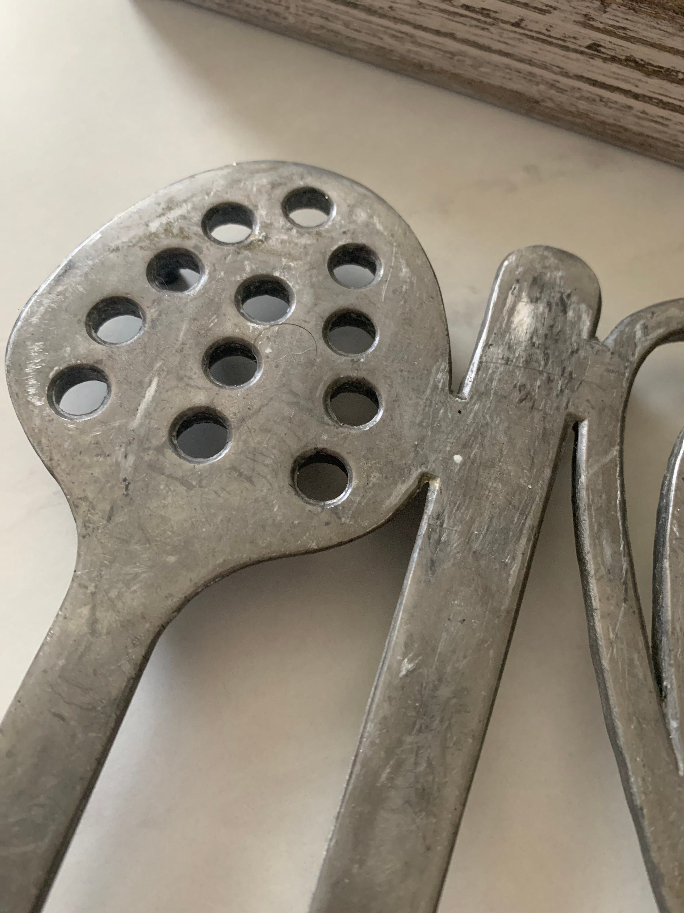 Vintage COPCO Mid Century Cast Aluminum Utensils Hanging Trivet ...