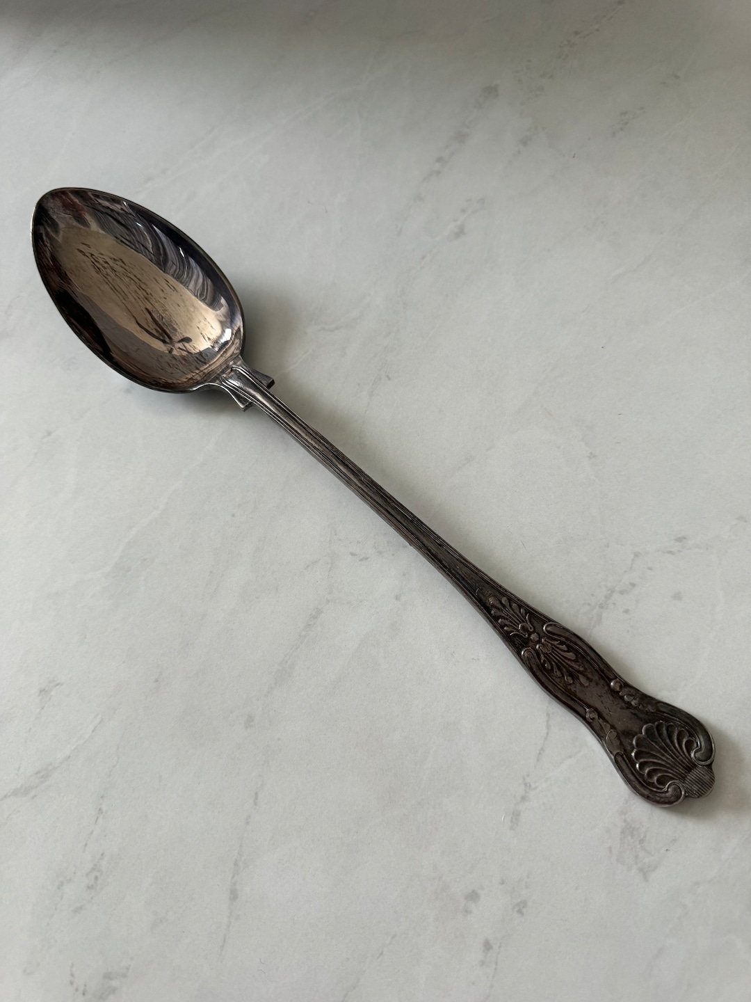 Vintage EPNS A1 Sheffield England Kings 13” Serving Spoon Tableware ...