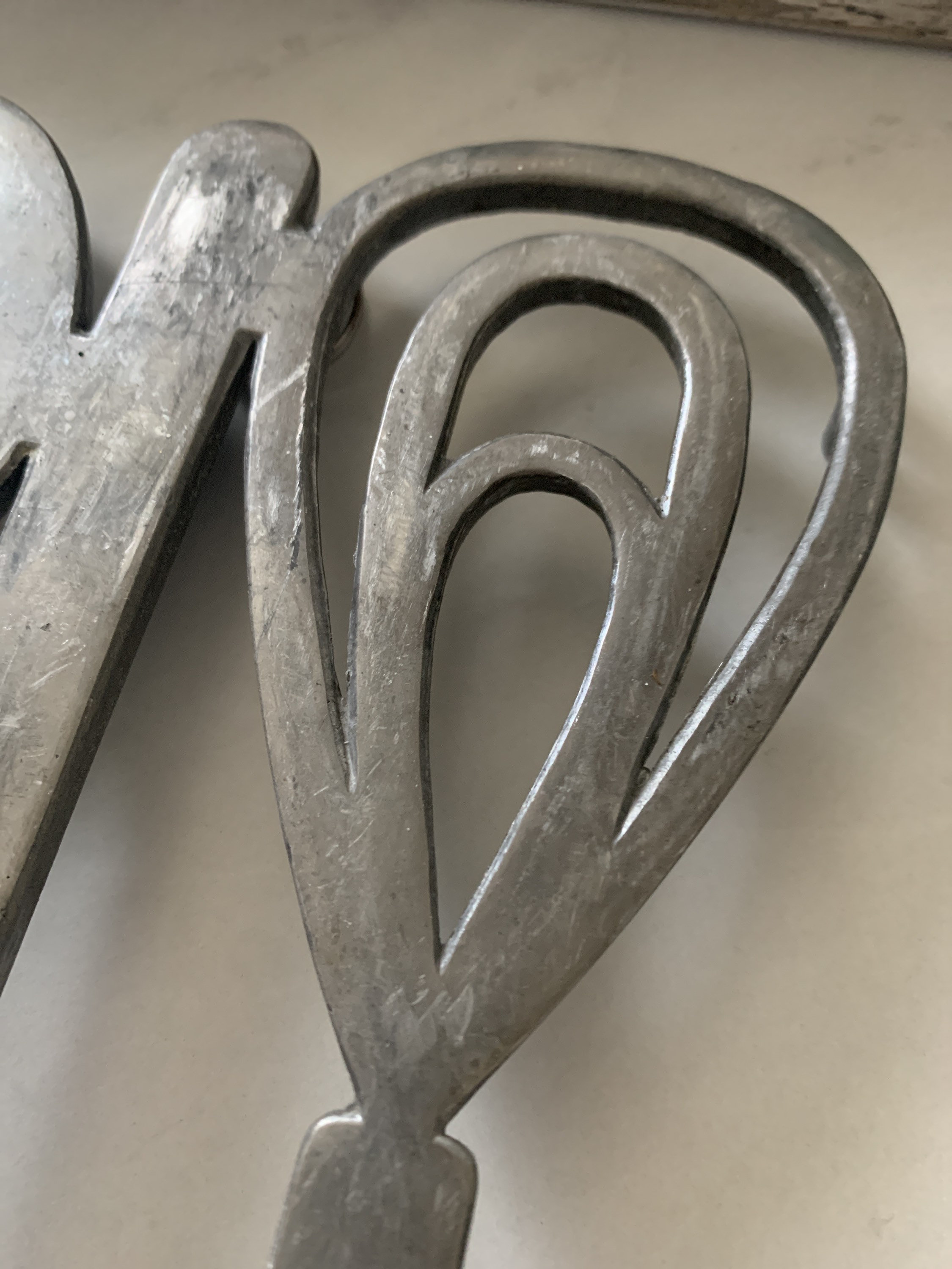 Vintage COPCO Mid Century Cast Aluminum Utensils Hanging Trivet ...