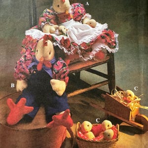 Vintage 1994 Simplicity Crafts 8777 by Faith Van Zanten Stuffed Chicken ...