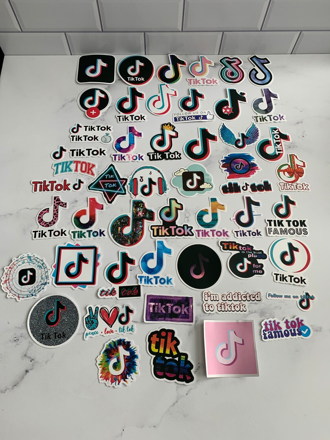 50 Pack Tik Tok VSCO Stickers Party Gifts Party Supplies | Etsy