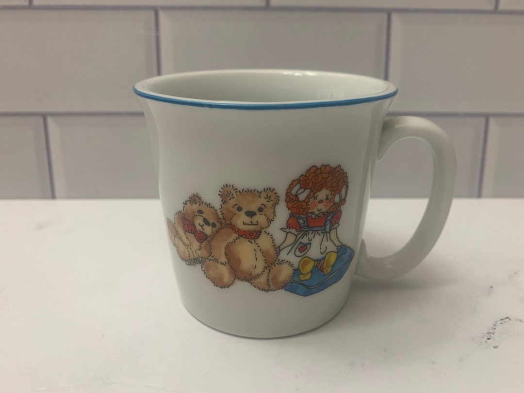 Vintage 1979 Rigglets Raggedy Ann Teddy Bears Enesco Imports Cup ...