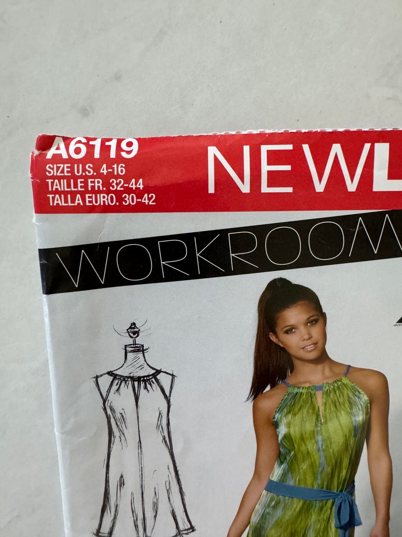 2012 New Look Workroom Sewing Pattern A6119 Formal Prom Dress Project ...