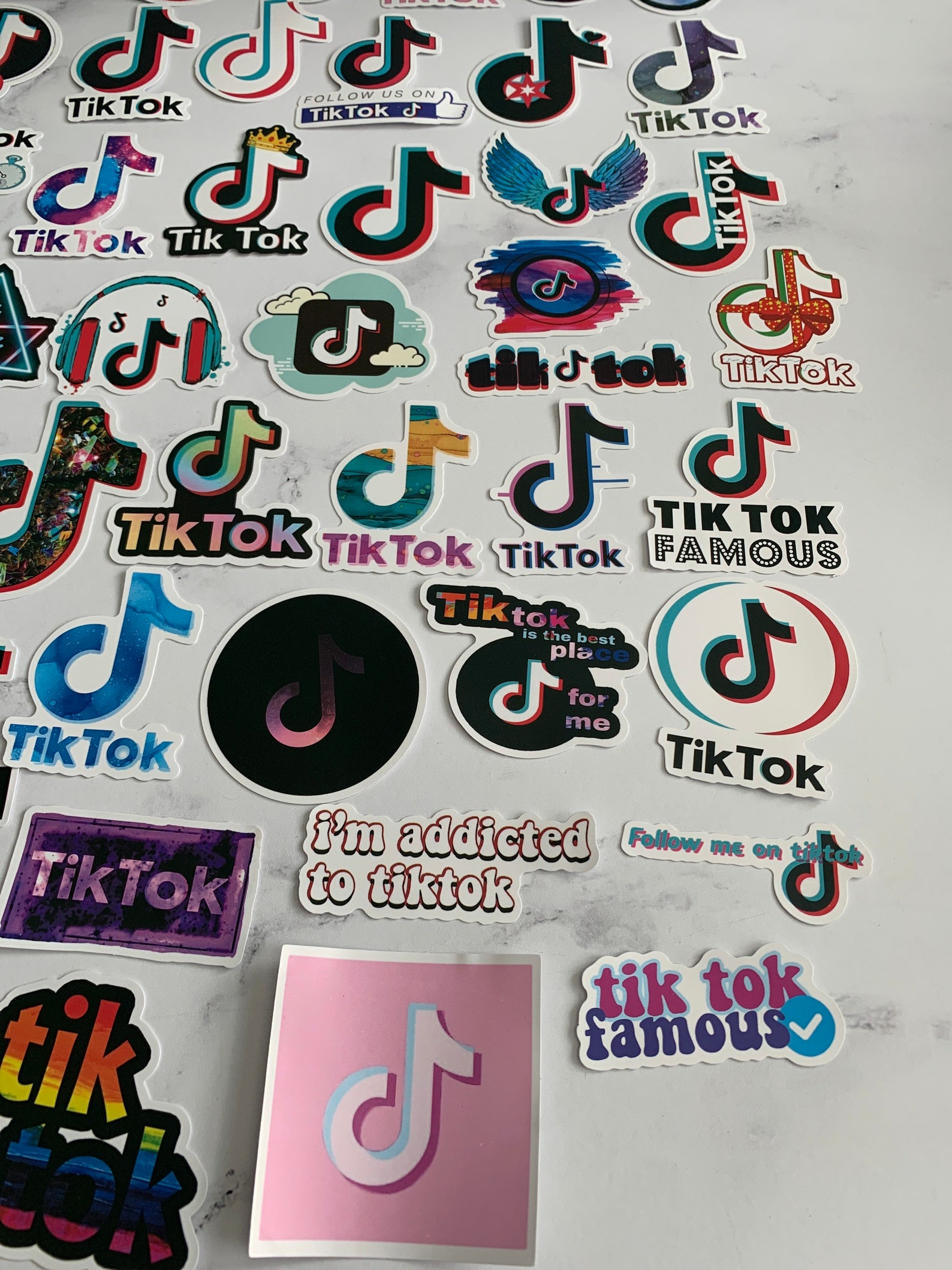 50 Pack Tik Tok VSCO Stickers Party Gifts Party Supplies | Etsy