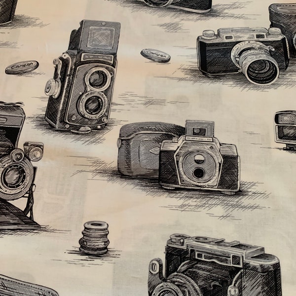 Camera Fabric - Etsy