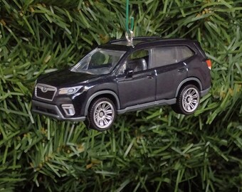 Subaru Forester Carrying Christmas Tree Ornament - Etsy