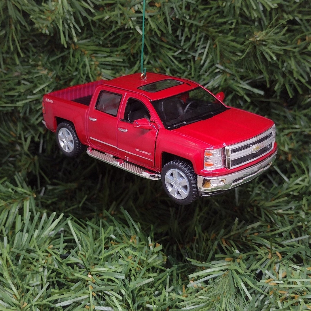 Chevy Silverado Ornament Christmas Tree Decoration Fun Automotive Xmas ...