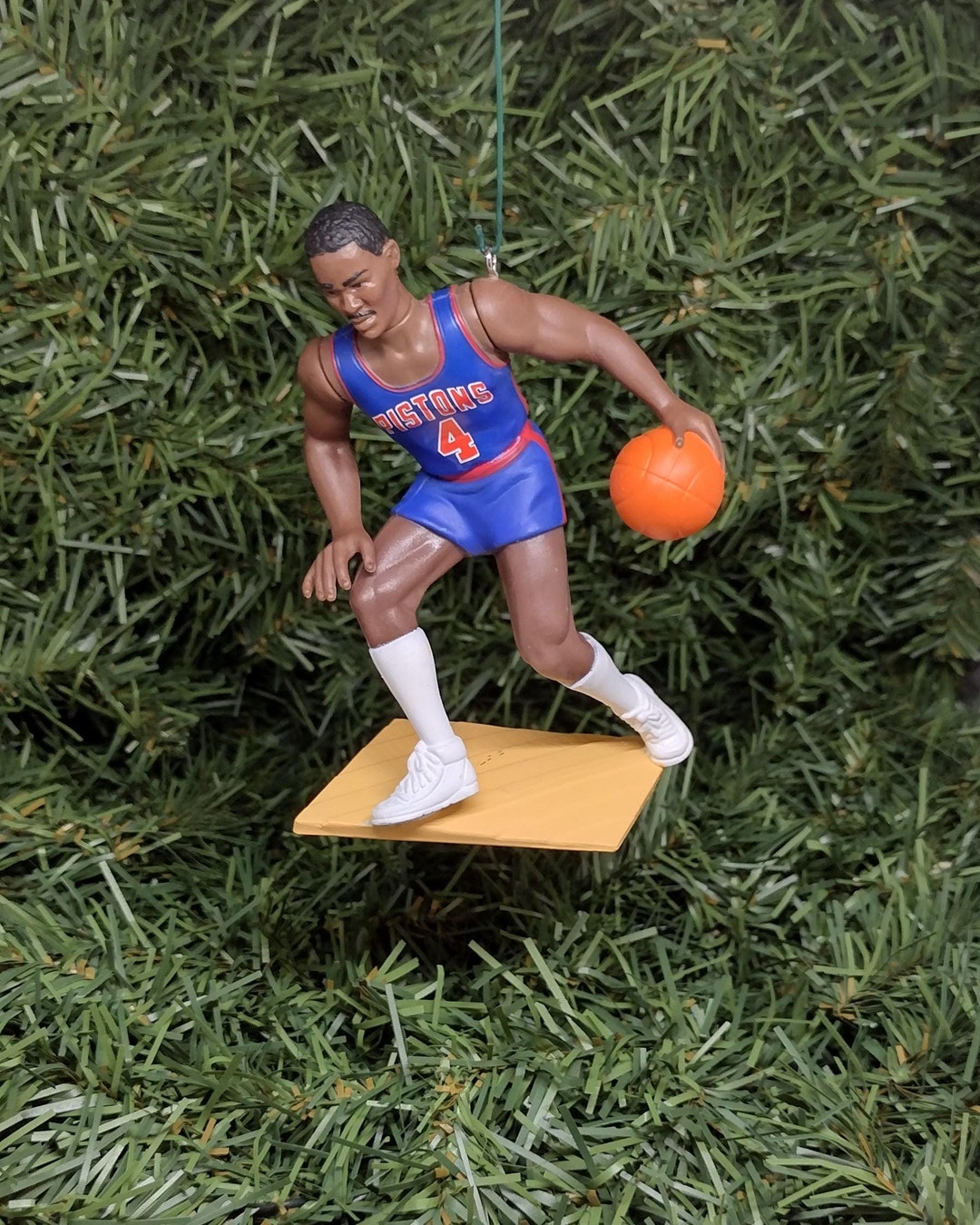 DETROIT PISTONS Christmas Ornament Joe Dumars/grant Hill/dennis Rodman ...